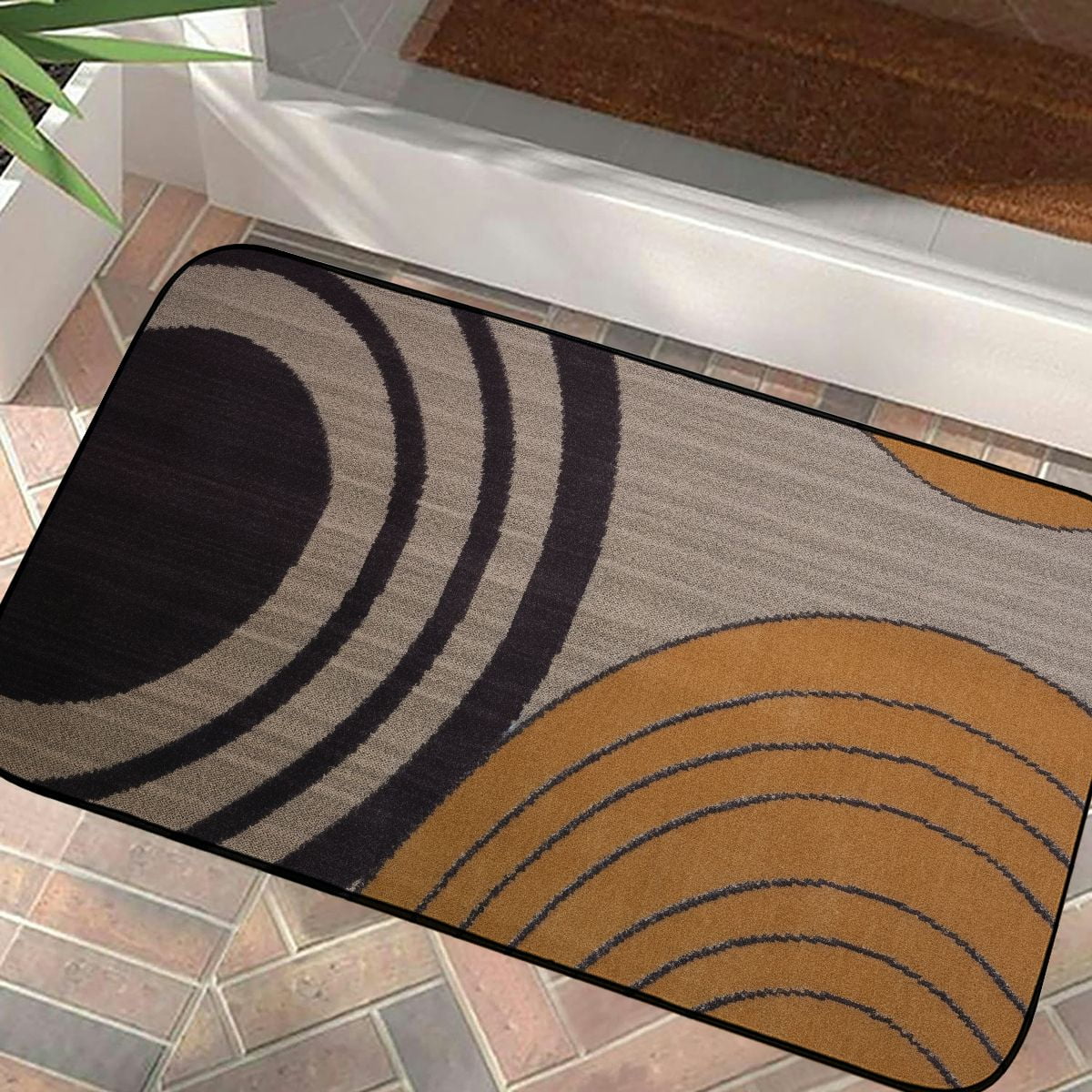 ARISTURING Modern Rainbow Easy Jute Rug, Washable Area Rugs for Living ...