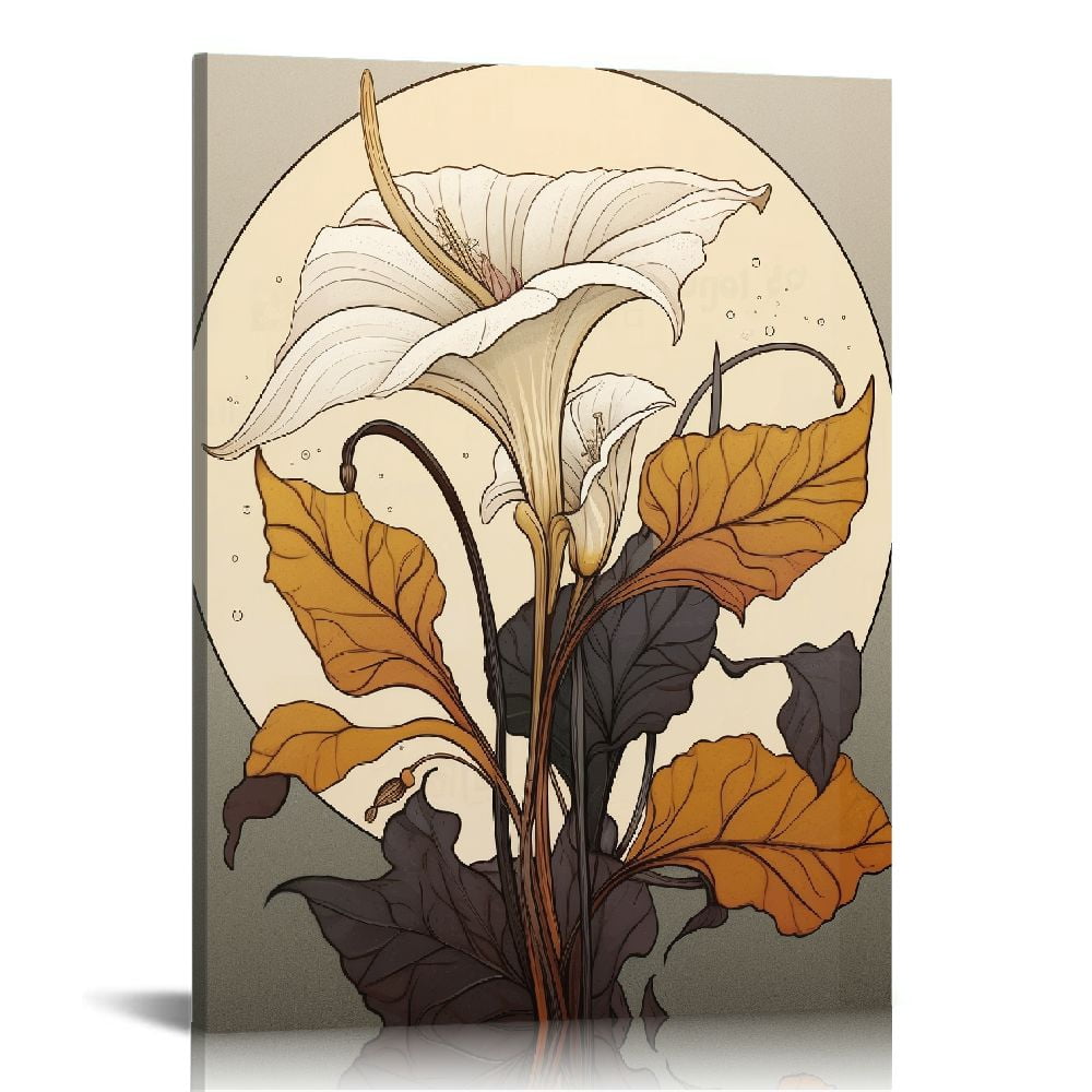 ARISTURING Morning Glory Canvas Wall Art Room Wall Decoration ...
