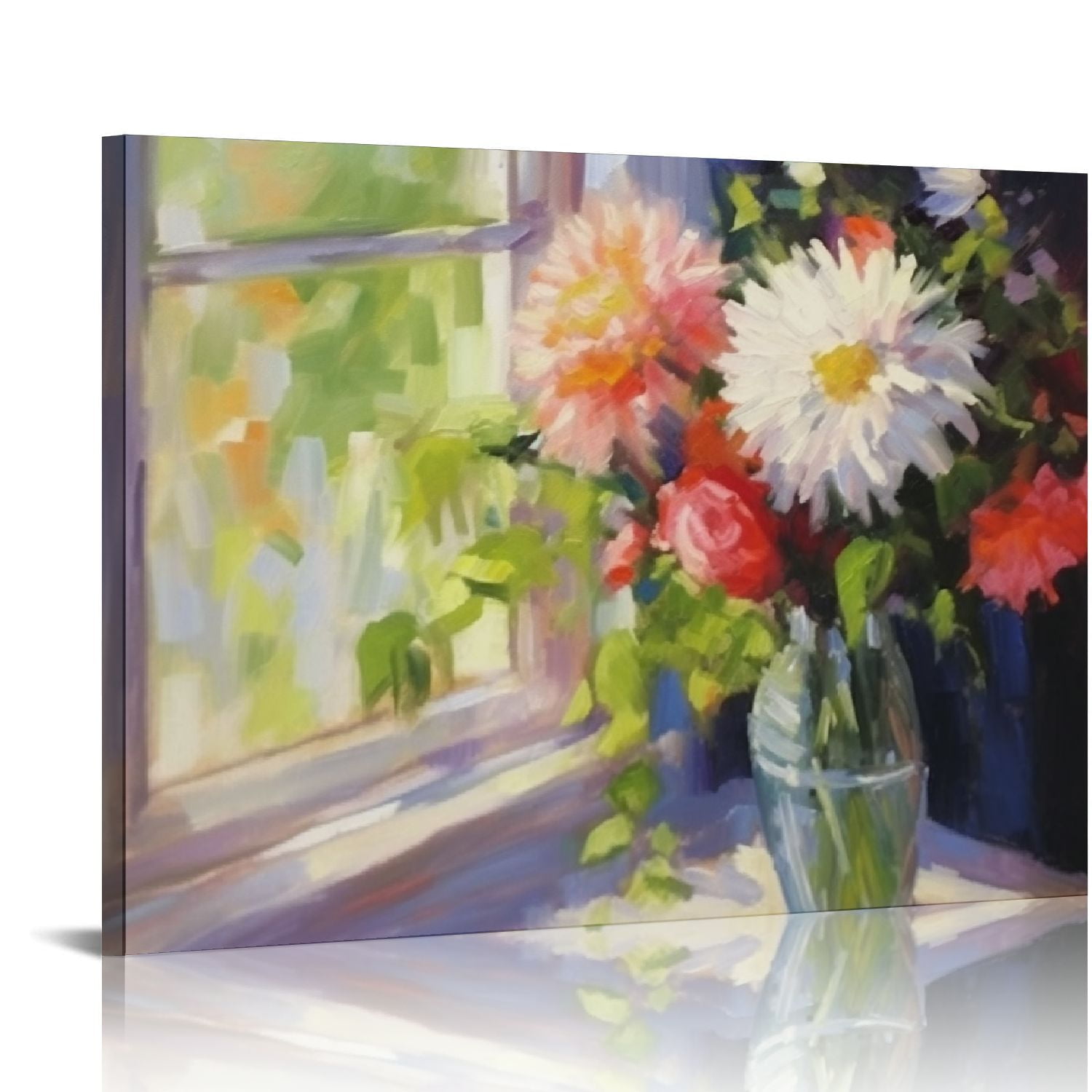 ARISTURING Multi color floral pictures canvas wall art decor with ...