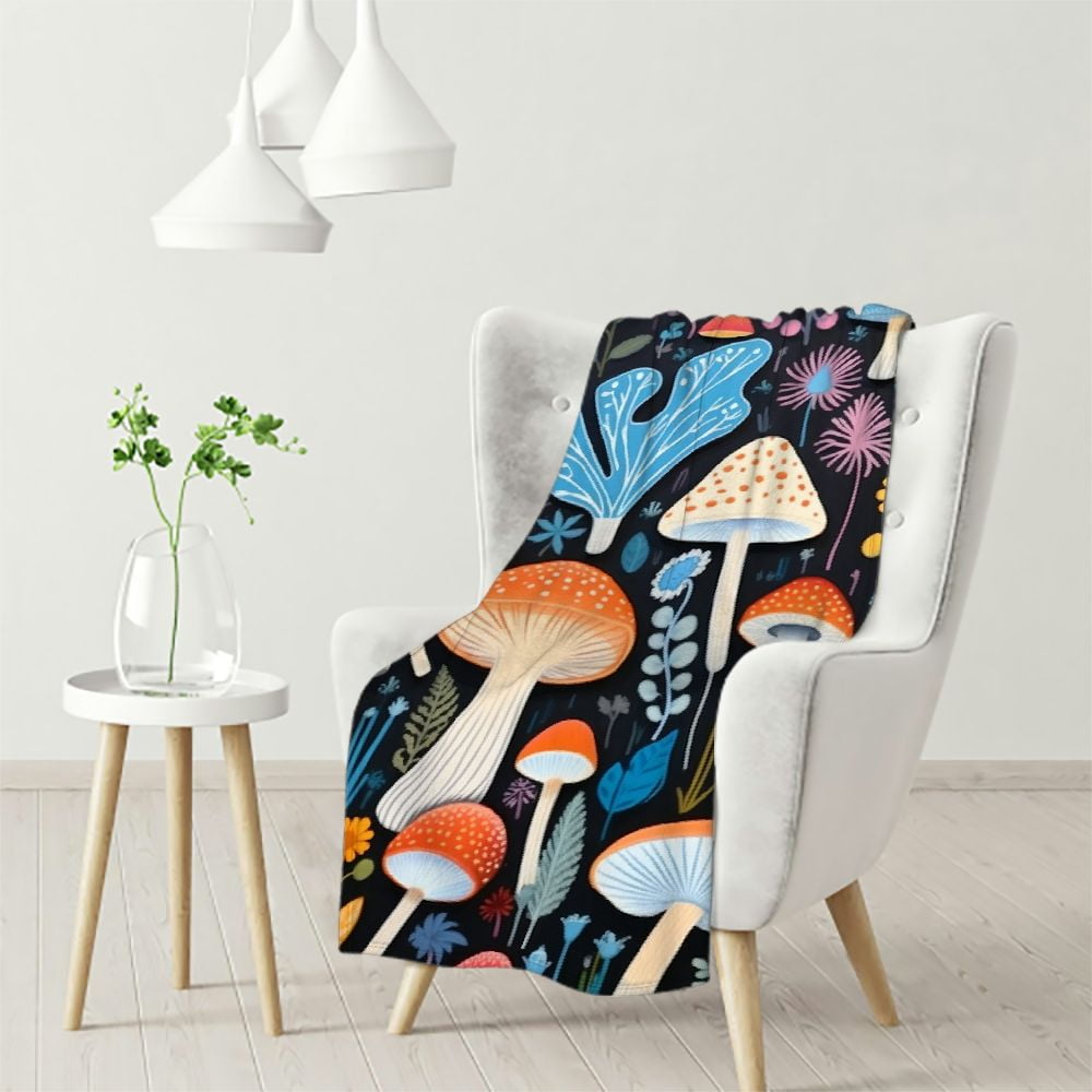 ARISTURING Mushroom Blanket for Adults Teen , Gifts for Mushroom Lovers ...