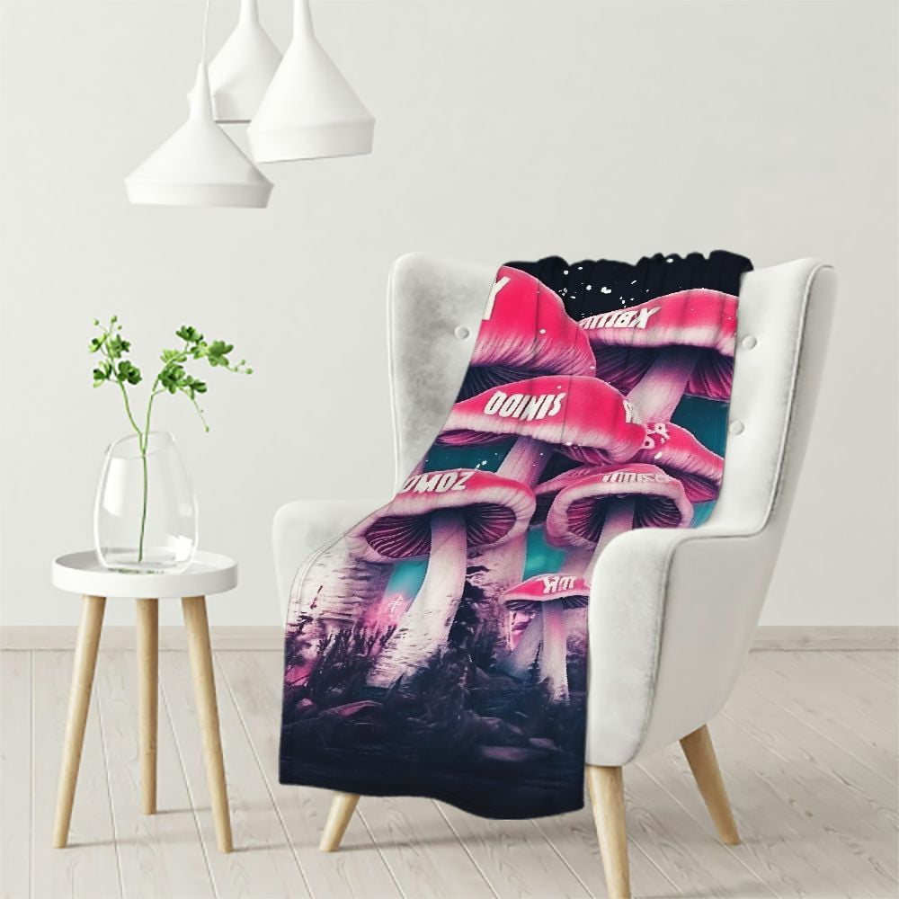 ARISTURING Mushroom Blanket Gift for Girls Boys Soft Flannel Blanket ...
