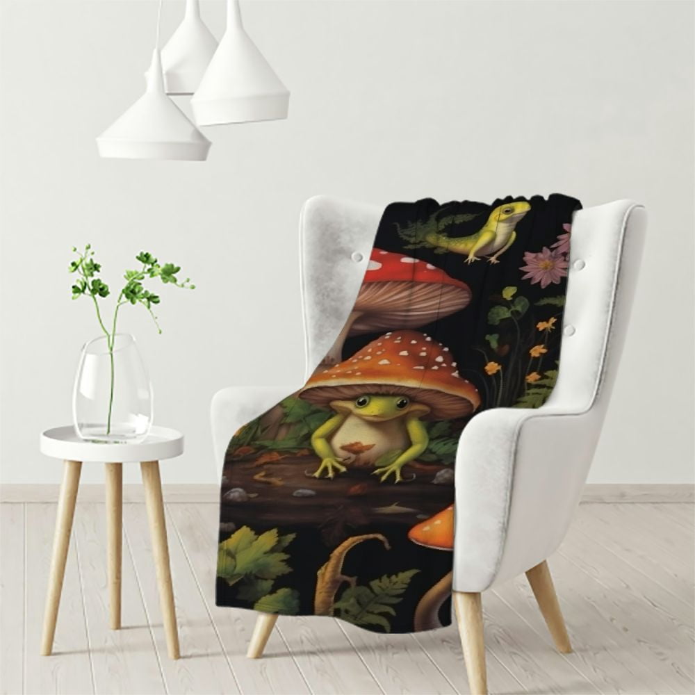 ARISTURING Mushroom Blanket Mushroom Gifts for Women Boys Girls Soft ...