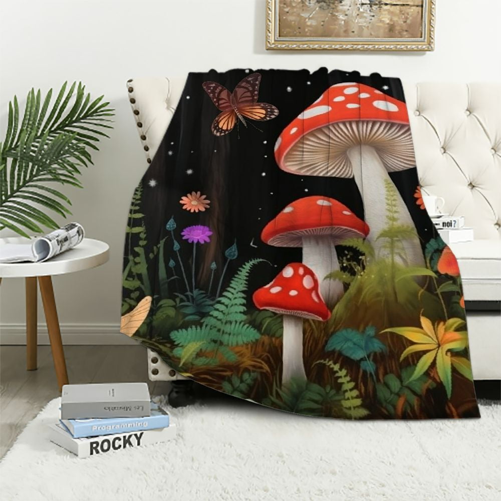 ARISTURING Mushroom Blanket, Mushroom Gifts for Women, Soft Cozy ...