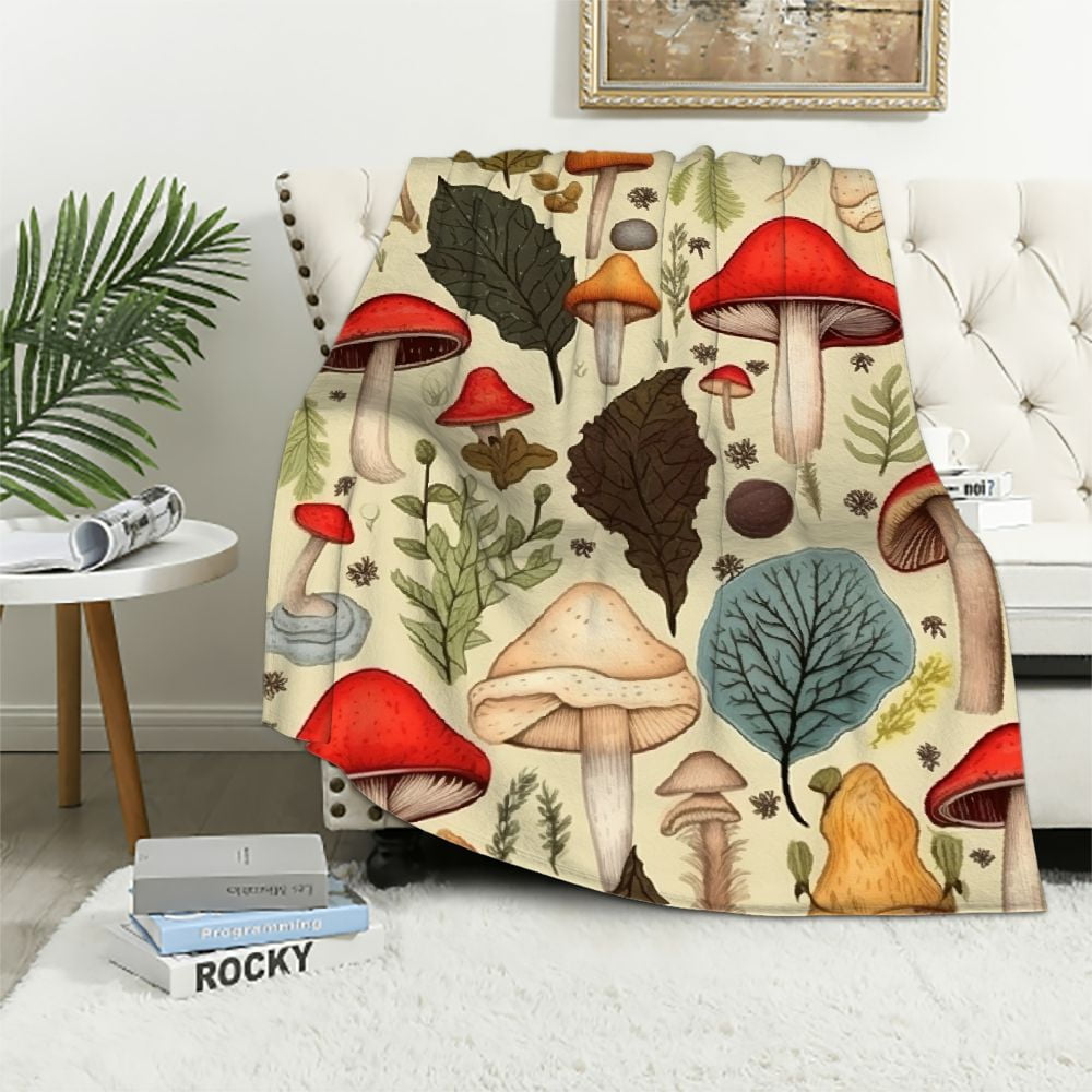 HENGT Mushroom Blankets for Adults Teen Blanket Gifts for Mushroom ...