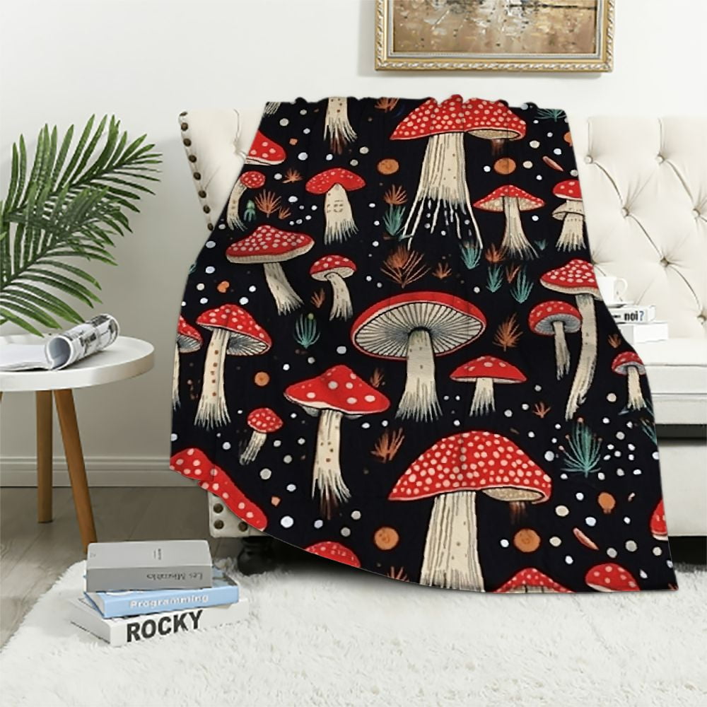 ARISTURING Mushroom Decor Gifts for Kids Women Mushroom Lovers Throw ...