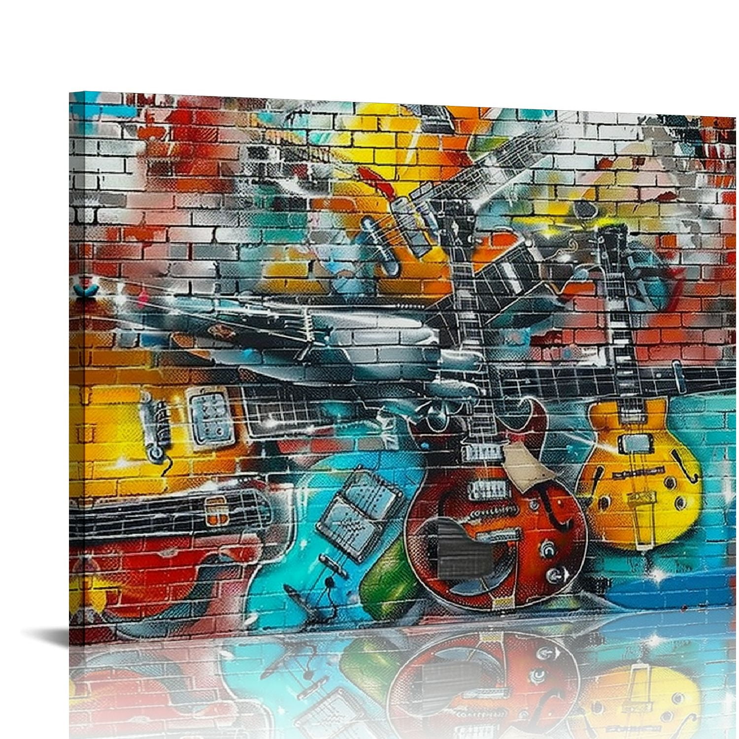 ARISTURING Music Canvas Wall Art Guitar Painting Picture Print Musical ...