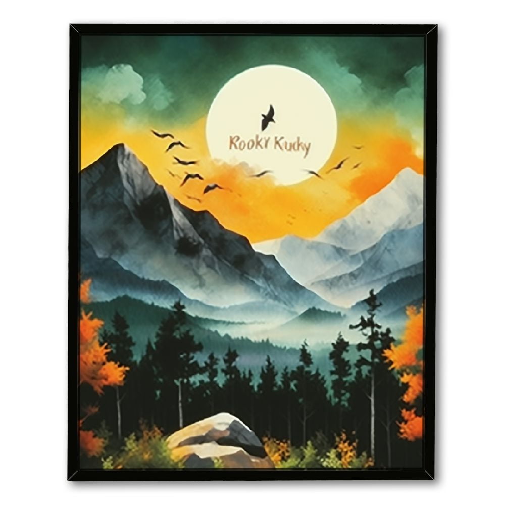 ARISTURING National Park Framed Canvas Wall Art Set, Grand Canyon Yosemite Rocky Mountain Wall ...