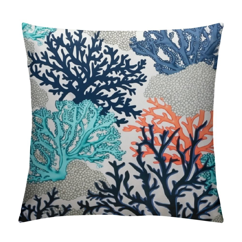 ARISTURING Nautical Coastal Throw Pillow Covers Beach Themed Ocean ...