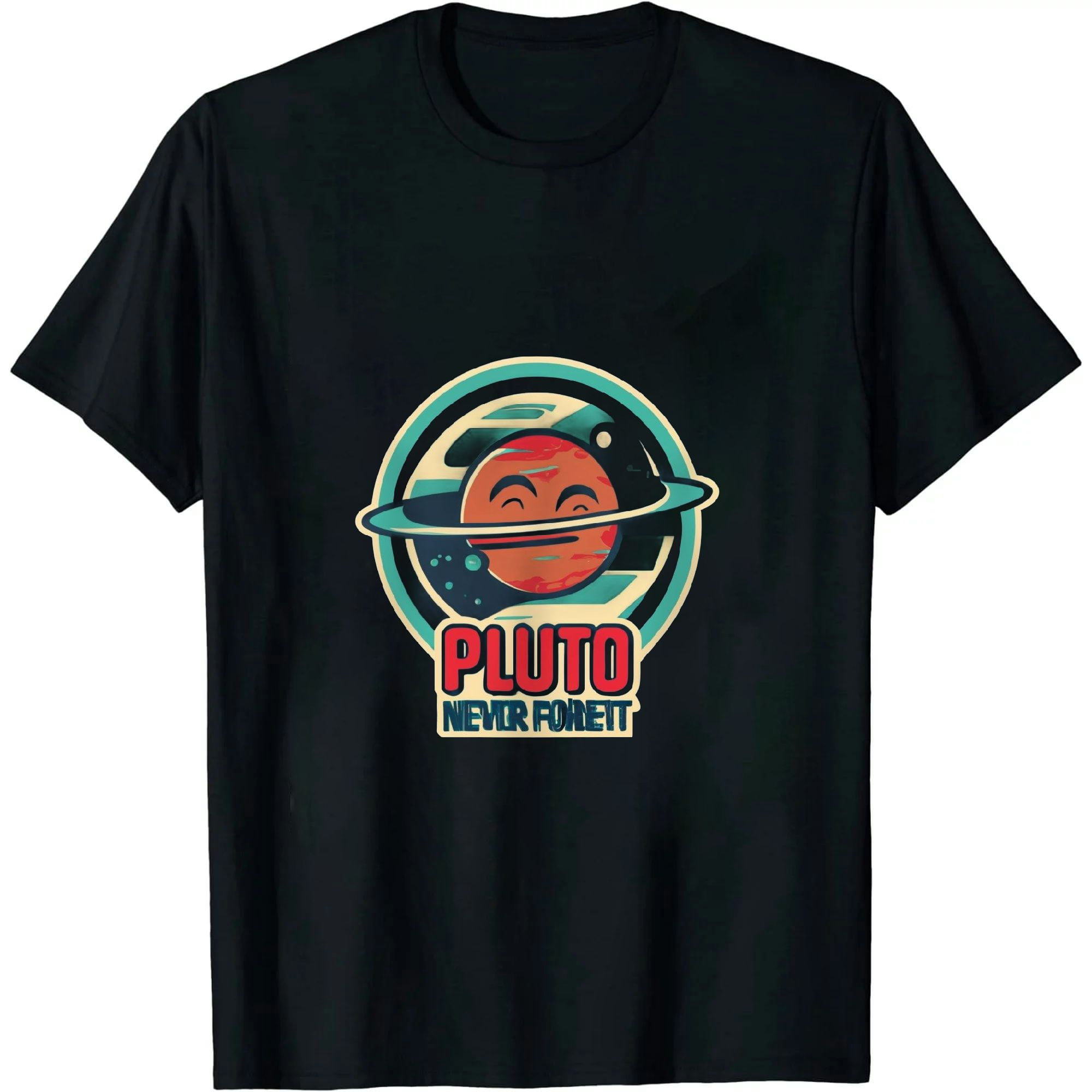 ARISTURING Never Forget Pluto Shirt. Retro Style Funny Space, Science T ...