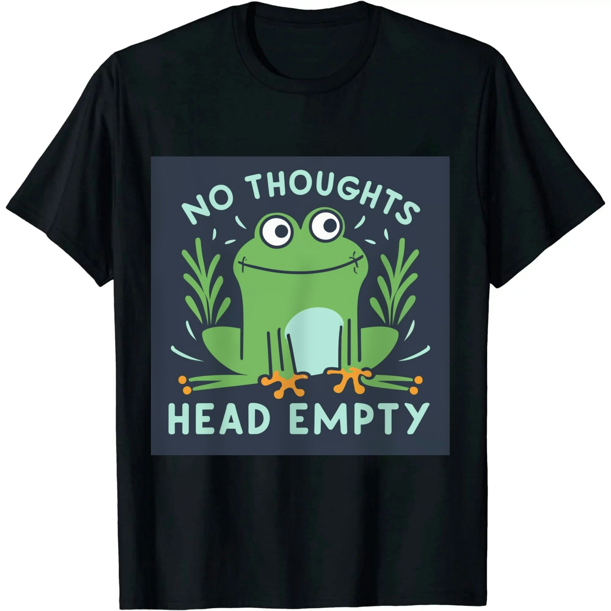 ARISTURING No Thoughts Head Empty Cute Frog Meme Aesthetic T-Shirt - Walmart.com