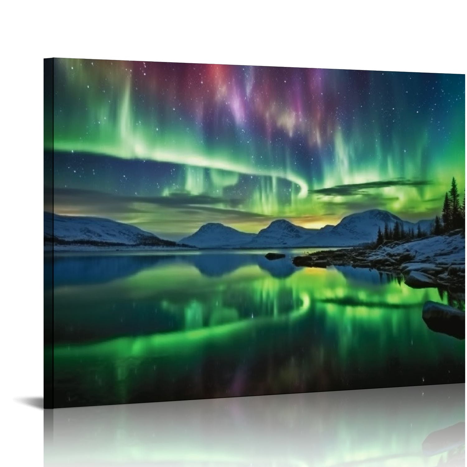 ARISTURING Northern Lights Posters Northern Lights Pictures Canvas Wall ...