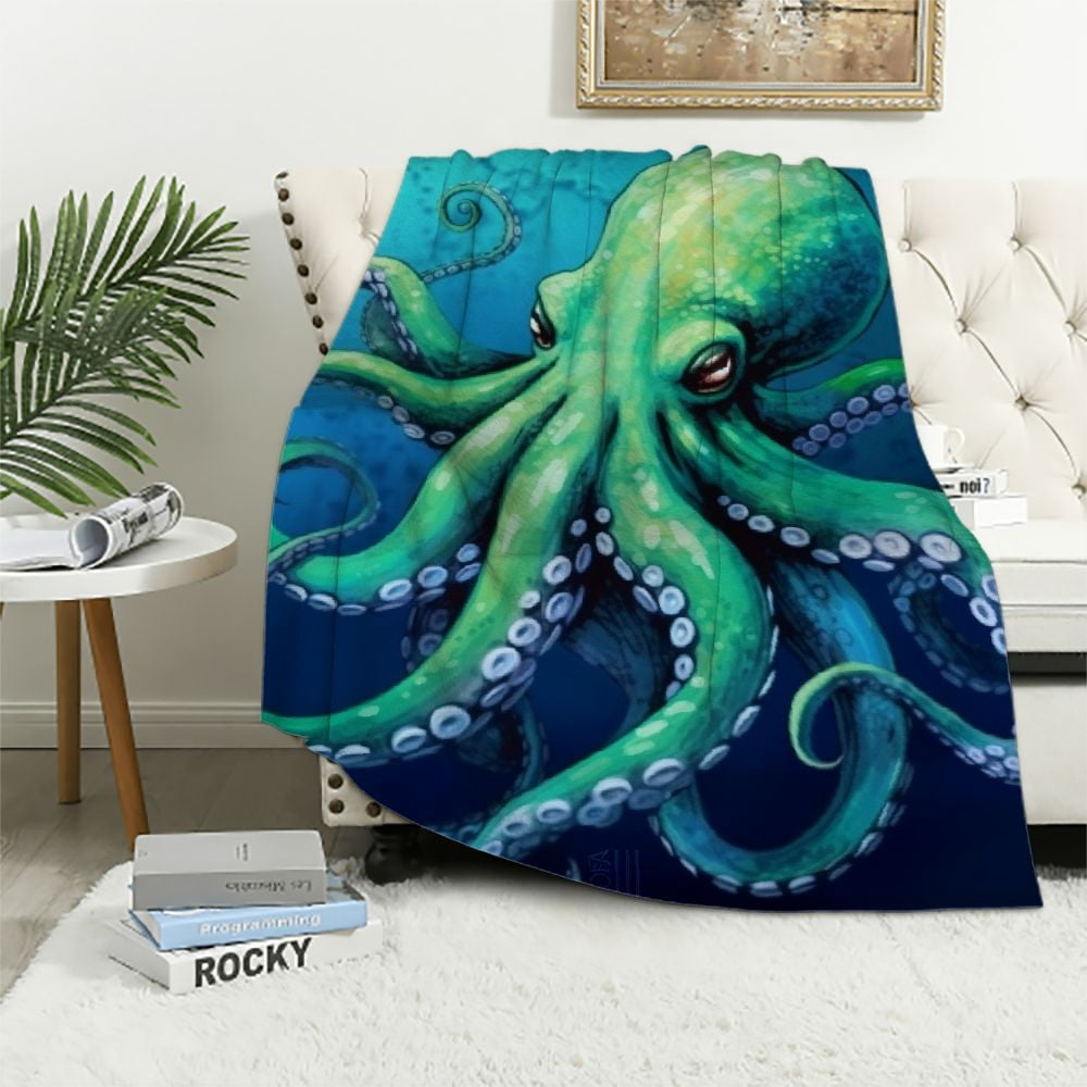 ARISTURING Octopus Blanket Gifts for Woman Man Octopus Decor Octopus ...