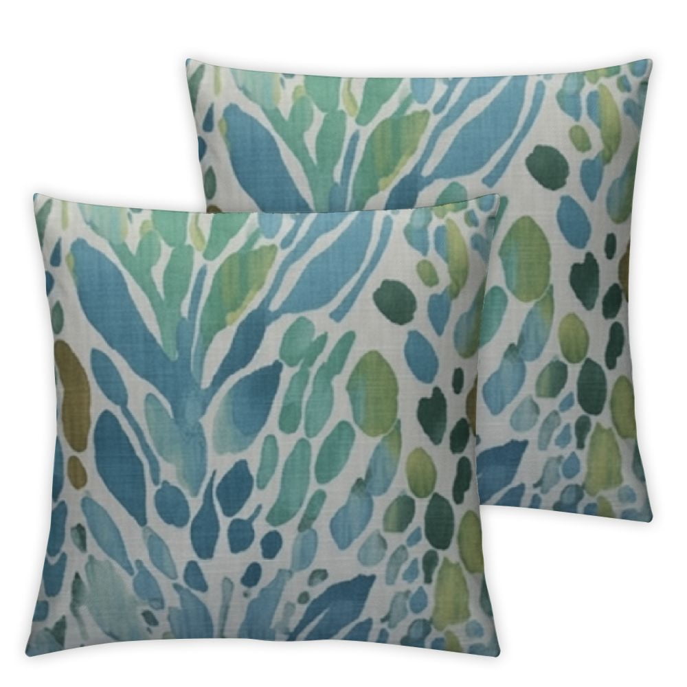 ARISTURING Outdoor | Indoor Make It Rain Cerulean Rectangular Throw ...