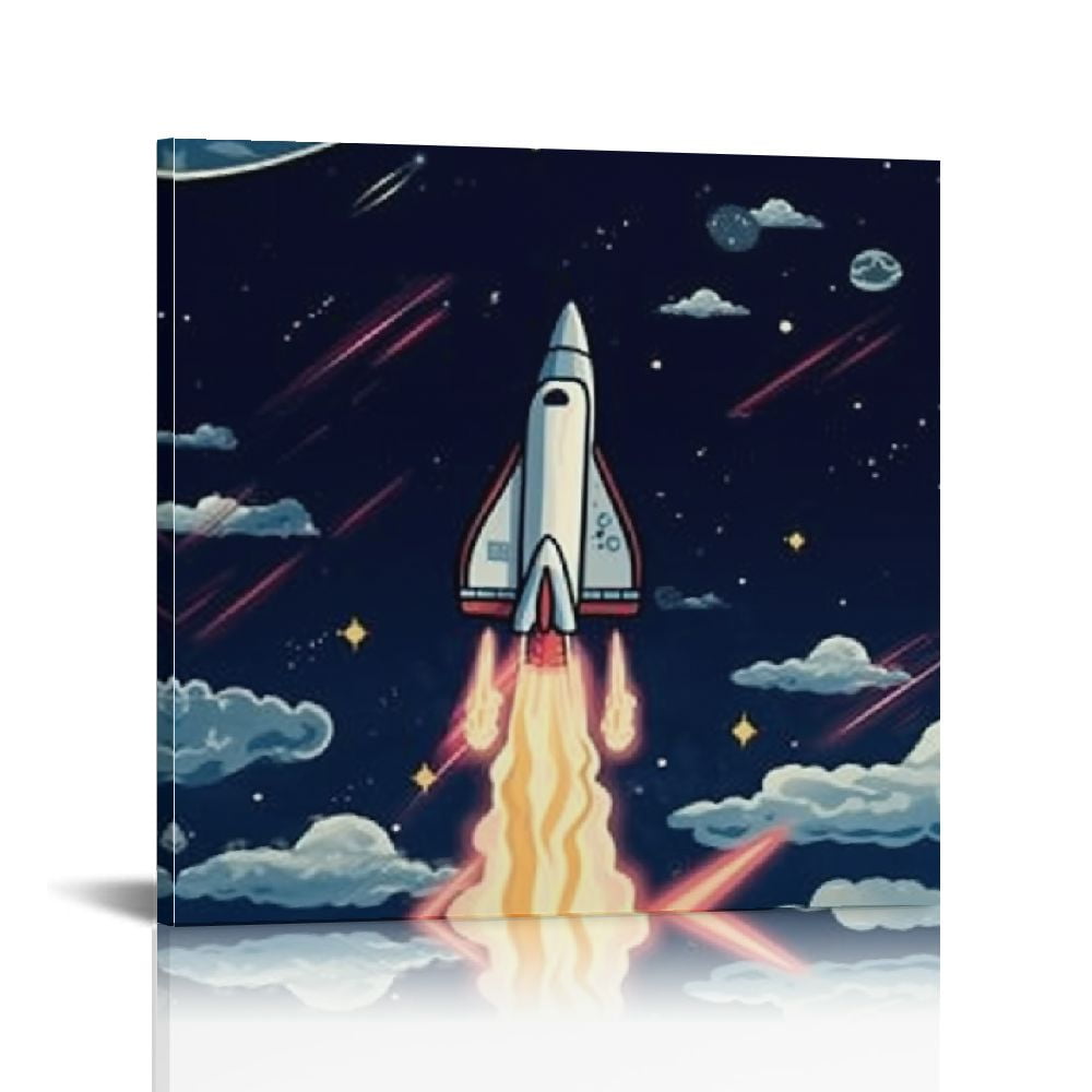 ARISTURING Outer Space Farmed Wall Art Print, Inspirational Quotes ...