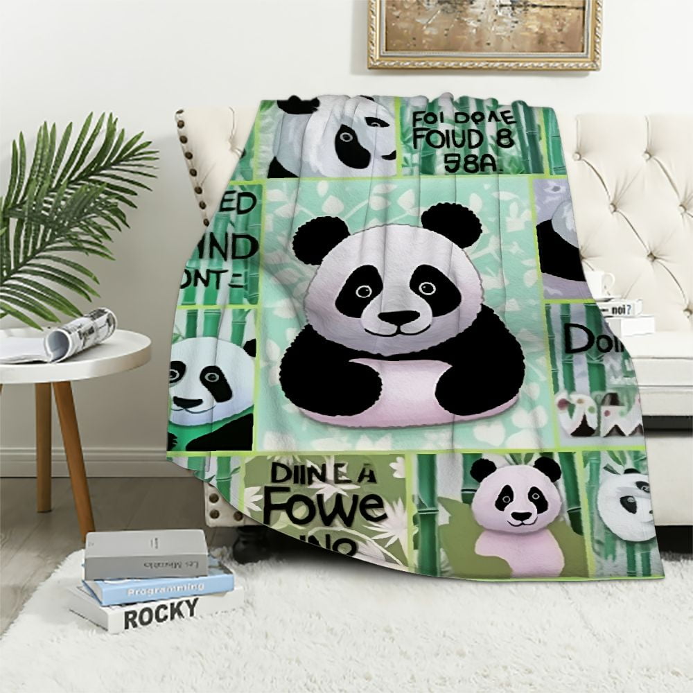 HENGT Panda Blanket Panda Gifts for Girls Panda Throw Blanket for Couch ...