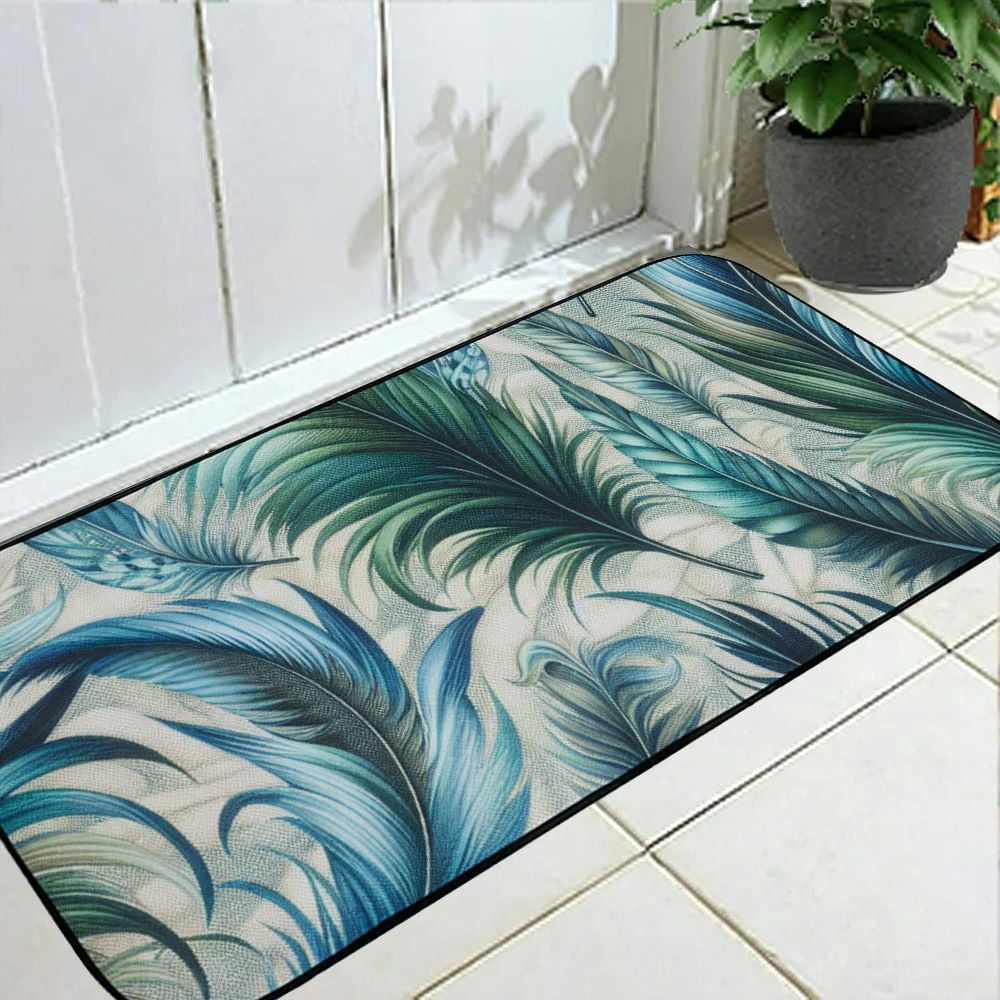 ARISTURING Peacock Feather Watercolor Gradient Blue Beautiful Colors ...