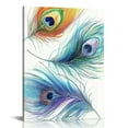 ARISTURING Peacock Feathers Wall Art Print - Walmart.com