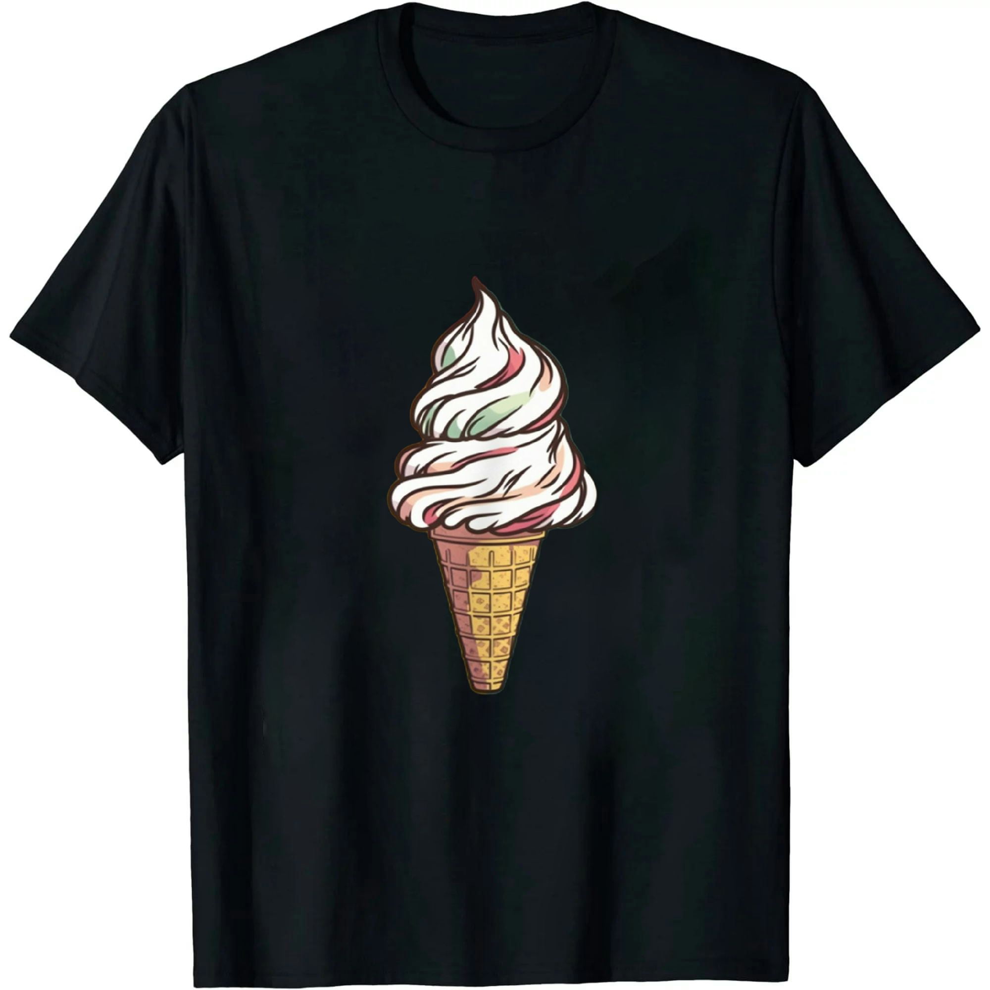 ARISTURING Pick a Flavor: Retro Ice Cream Cone T Shirts- Cute Vintage T ...
