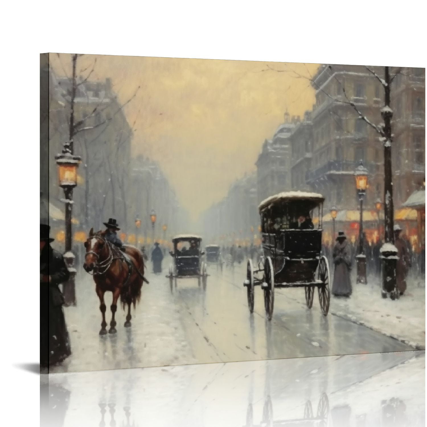 Jiayy Pierre Auguste Renoir Wall Art, Impressionist Style The Winter ...