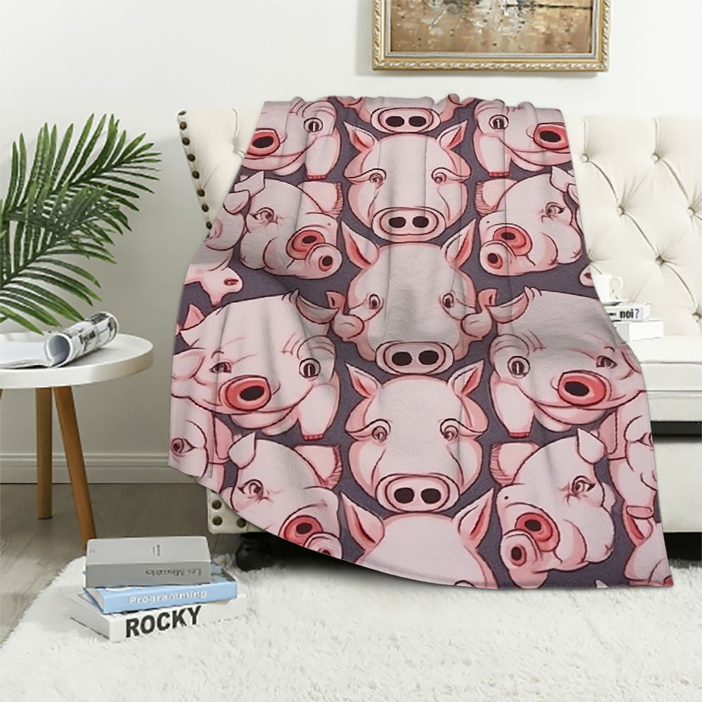 ARISTURING Pig Blanket Gifts, Flannel Throw Blanket Soft for Girls Boys ...