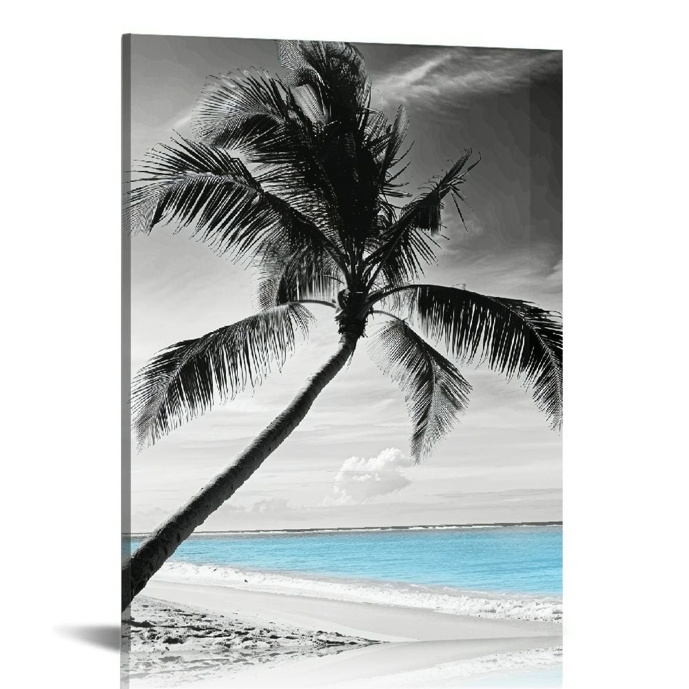 ARISTURING Plam Tree Beach Wall Art Tropical Canvas Wall Decor Hawaii ...