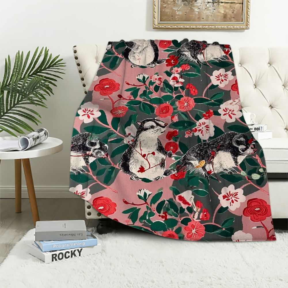 HENGT Possum Blanket Gifts,Funny Opossum Throw Blanket for Kids Adults ...