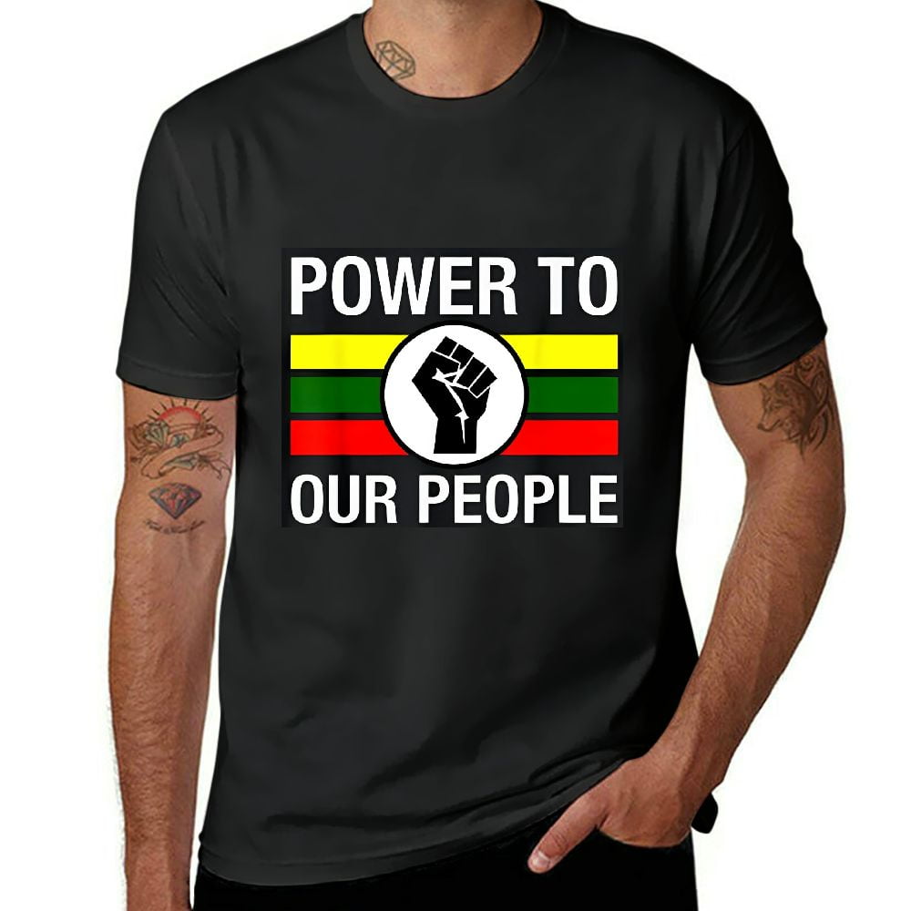 ARISTURING Power to Our People Design for and History T-Shirt S ...