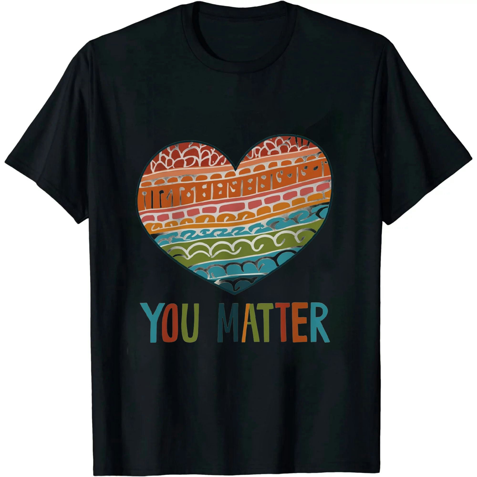 ARISTURING Pretty YOU MATTER Rainbow Positive Message Teachers Kids T ...