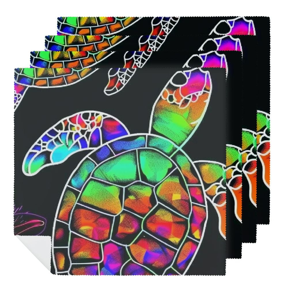 ARISTURING Psychedelic Art Cloth Napkin Reusable - High-Quality ...