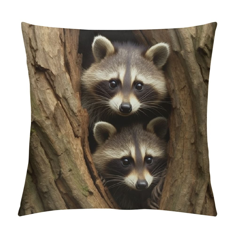HENGT Raccoon Pillow Case Pillowcase Raccoon Throw Pillow Cover for ...