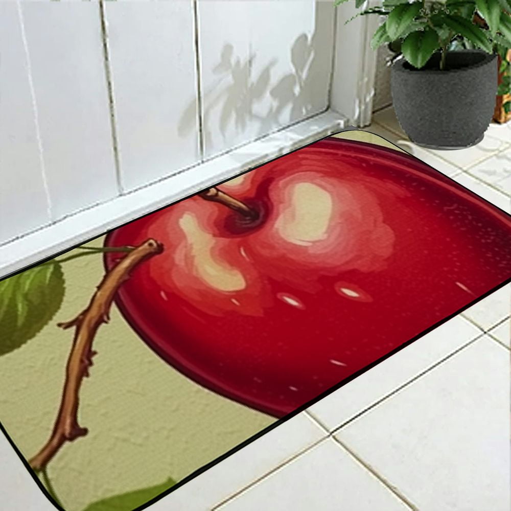 ARISTURING Red Apple Home Kitchen Rugs and Mats Non Skid Washable ...
