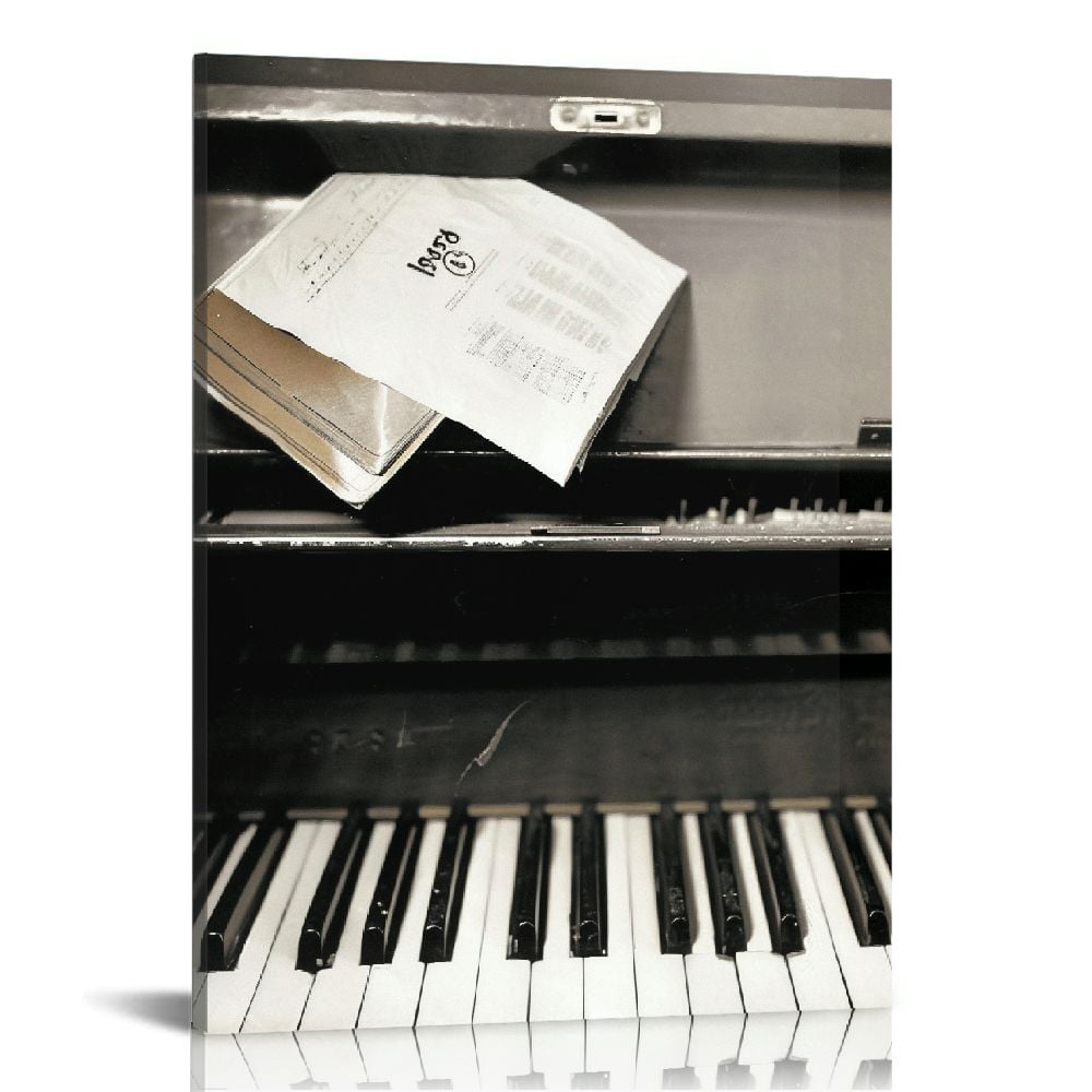 ARISTURING Retro Music Print Music Wall Decoration Black and White ...