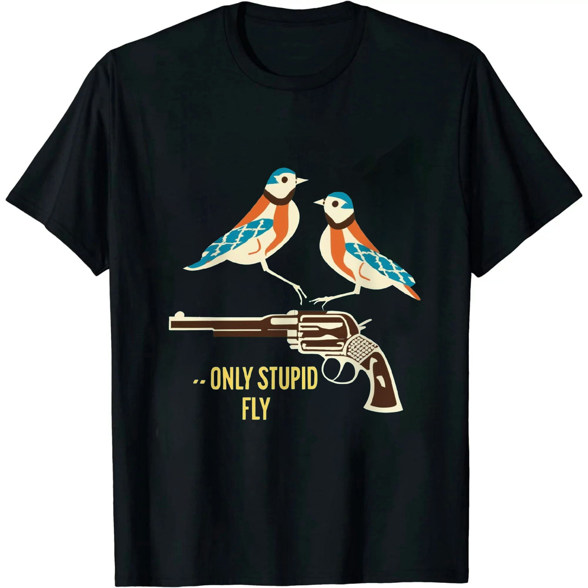ARISTURING Retro Only stupid birds fly design ostrich lover and ostrich ...