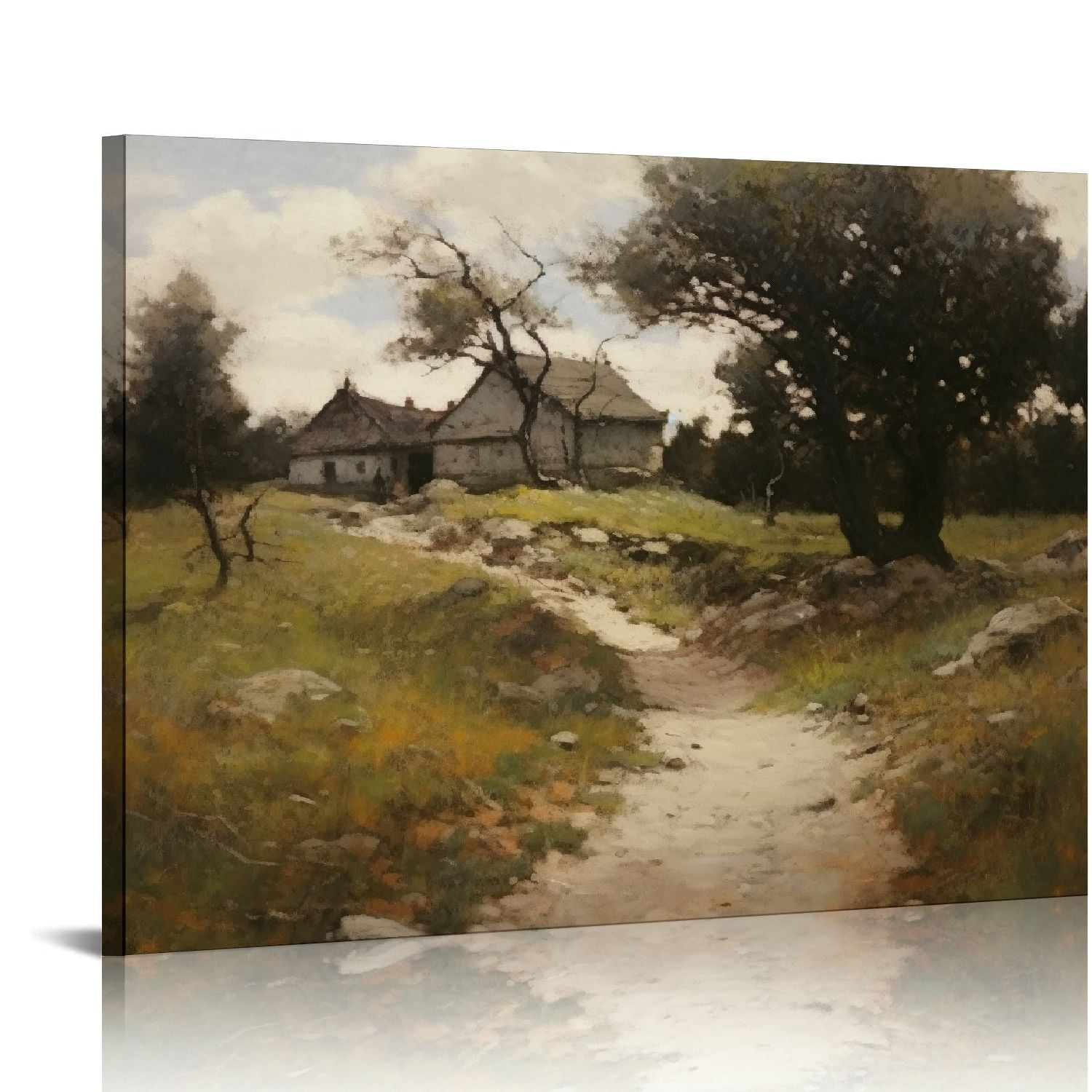 ARISTURING Rustic Farmhouse Wall Art Abstract Nature Landscape Wall Art ...
