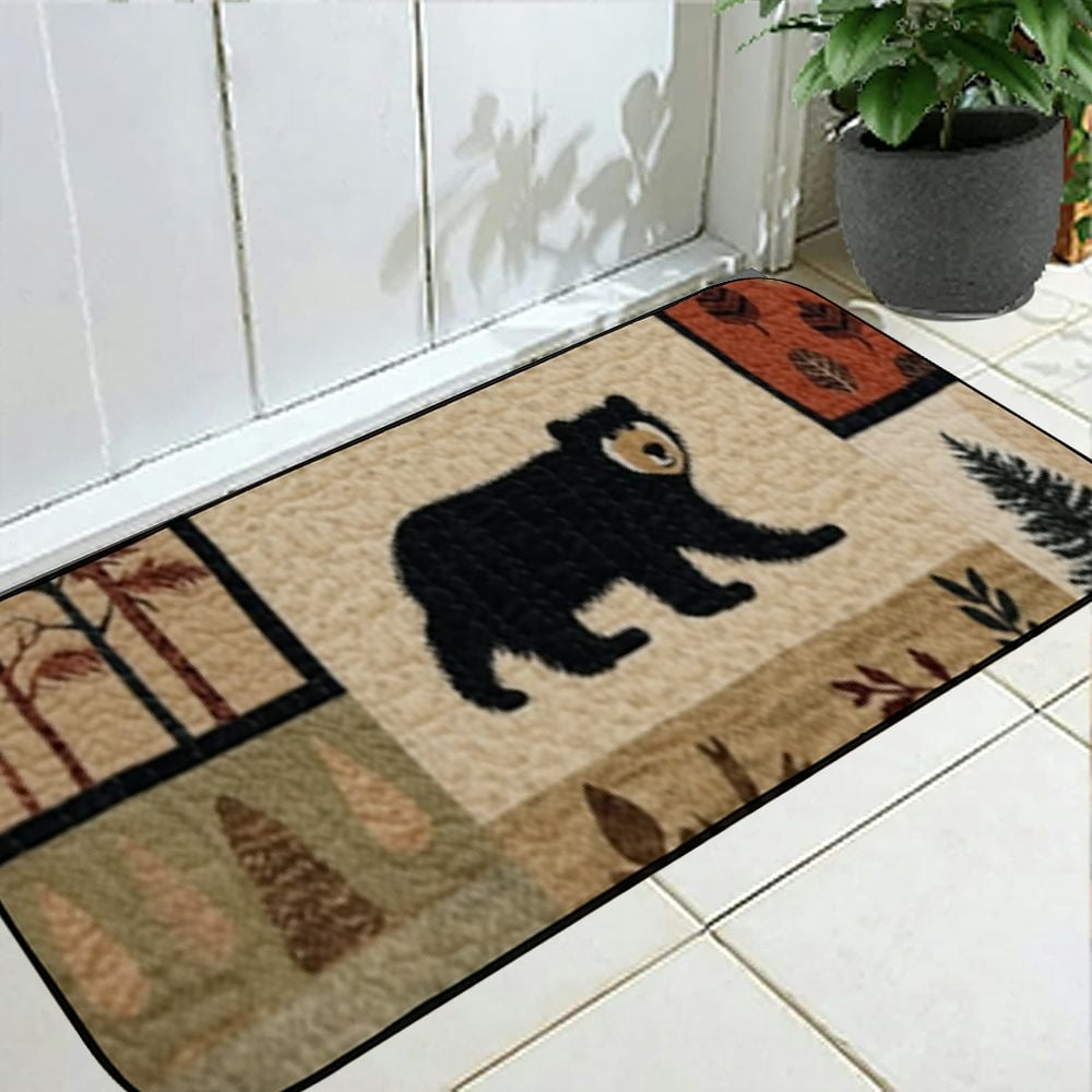 ARISTURING Rustic Lodge Forest Cabin Area Rug, 19.68*47.24 in - Walmart.com