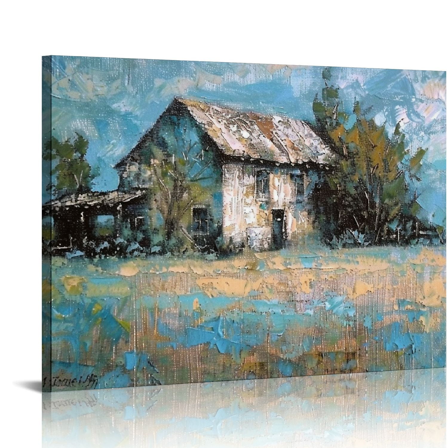Jiayy Rustic Wall Art Farmhouse Living Room Decor Modern Cabin in the ...