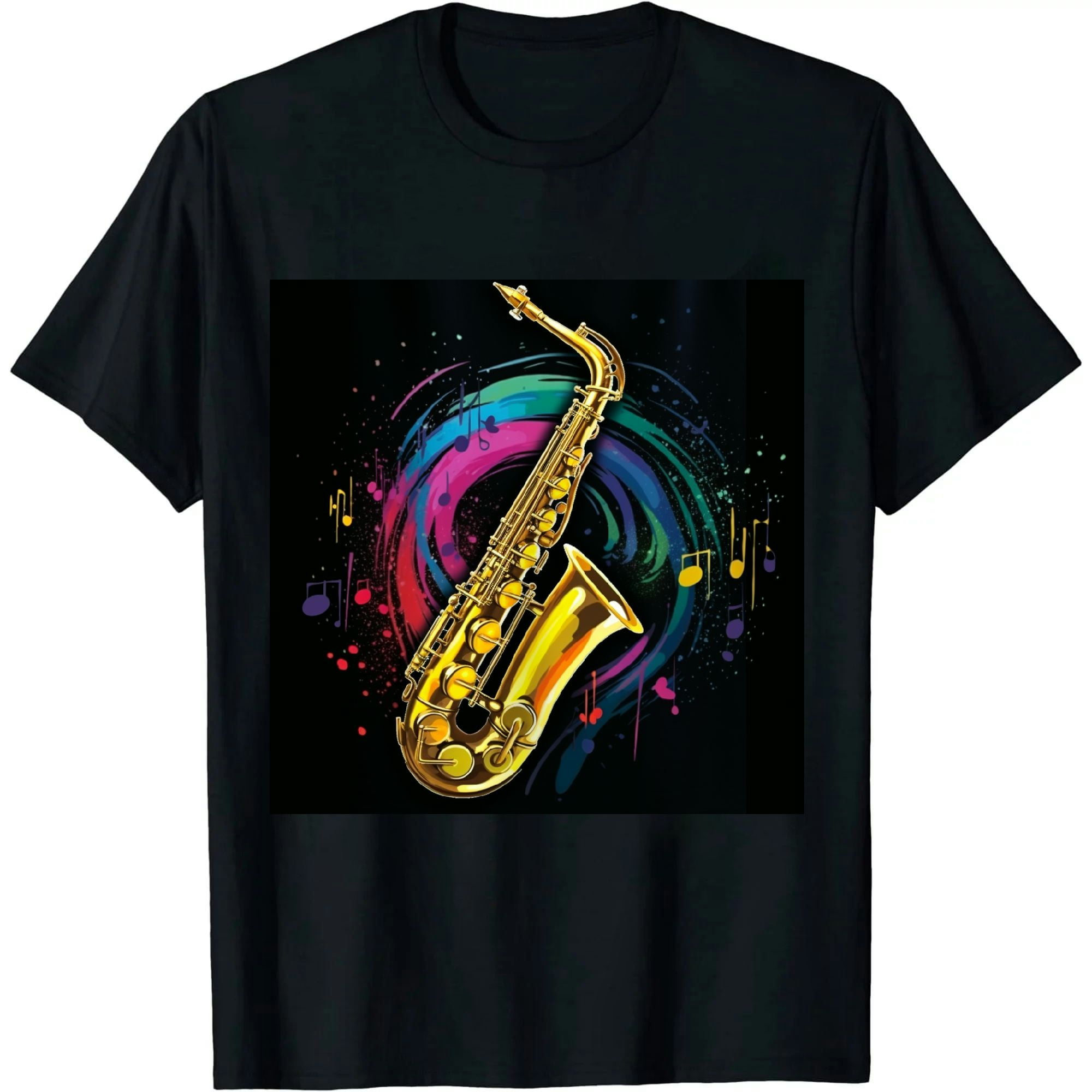 ARISTURING Sax Player Gift Idea Saxophonist Music Notes Saxophone T ...