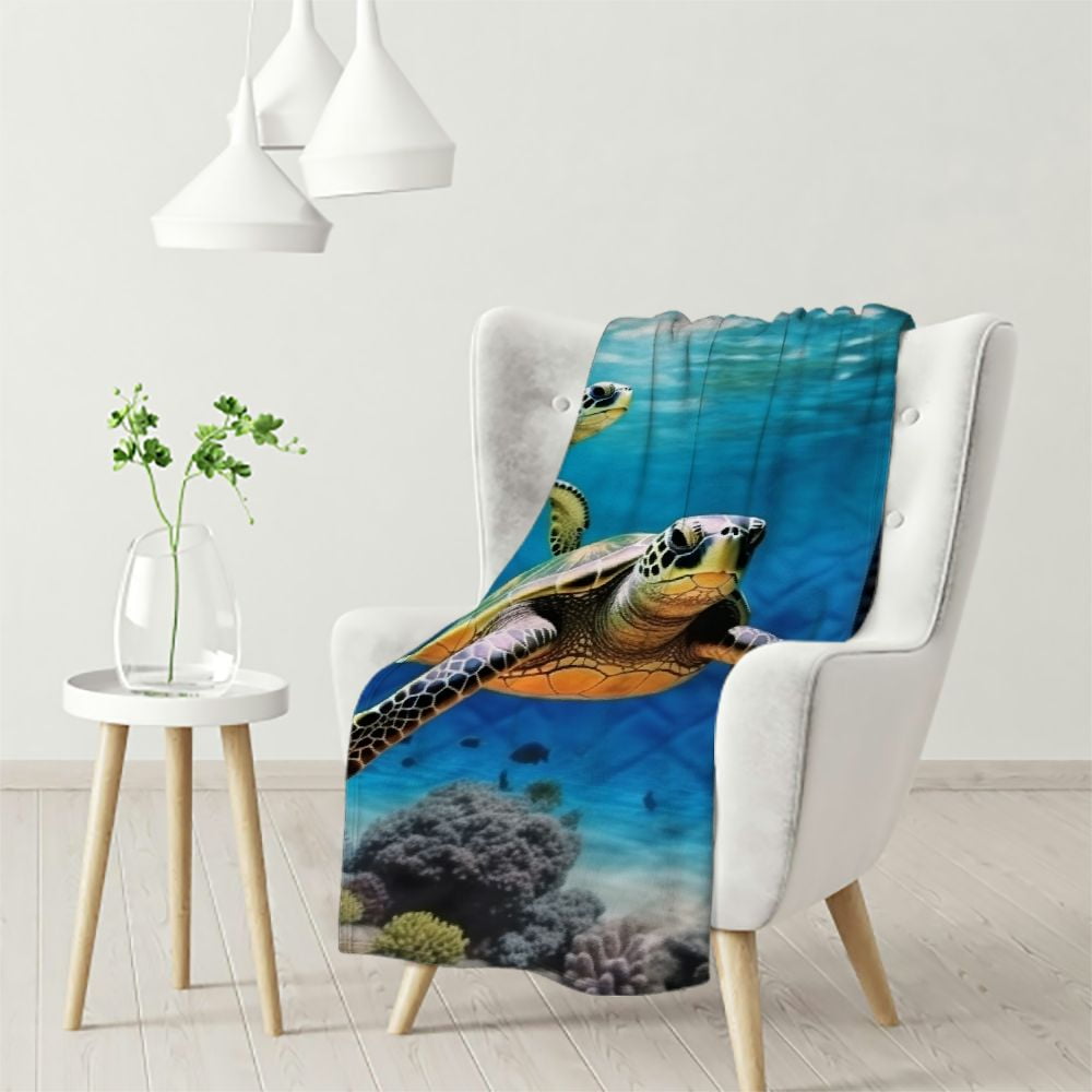 ARISTURING Sea Turtle Blanket for Women Men, Sea Turtle Gifts for Sea ...