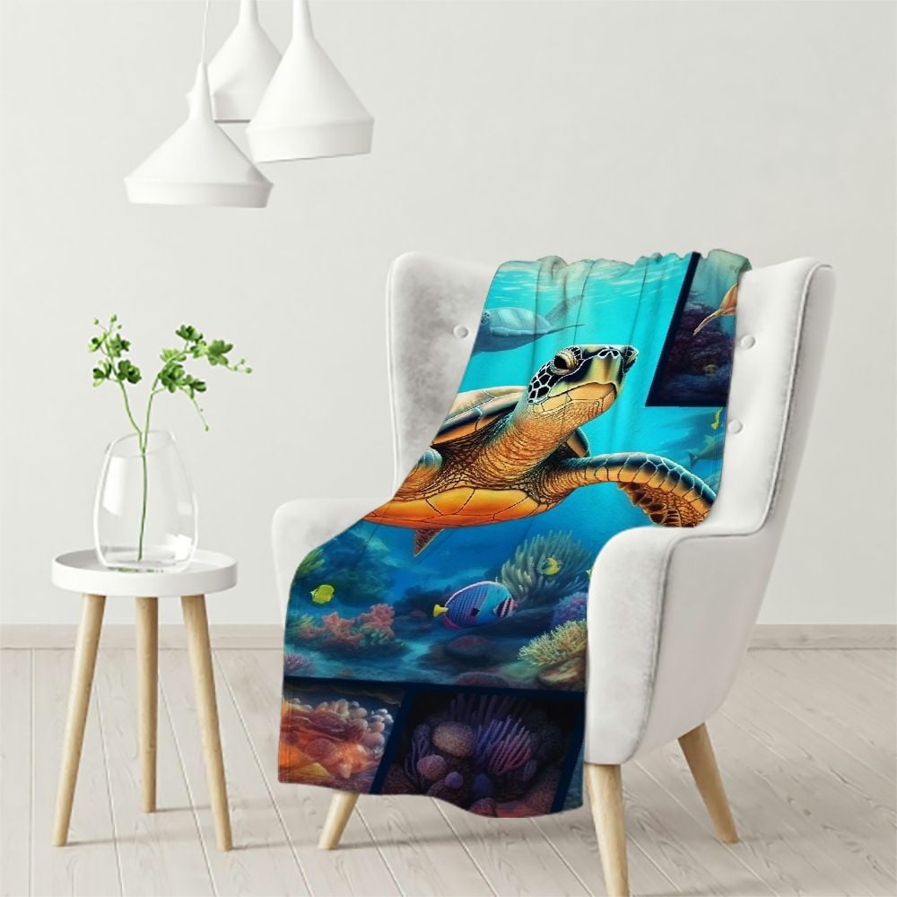 ARISTURING Sea Turtle Gifts for Turtle Lovers Blanket Sea Turtle Gifts ...