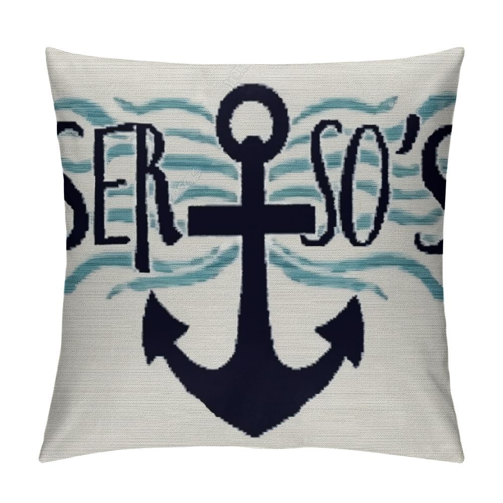 HENGT Set of Sea Theme Pillow Covers Nautical & Ocean Style Anchor ...