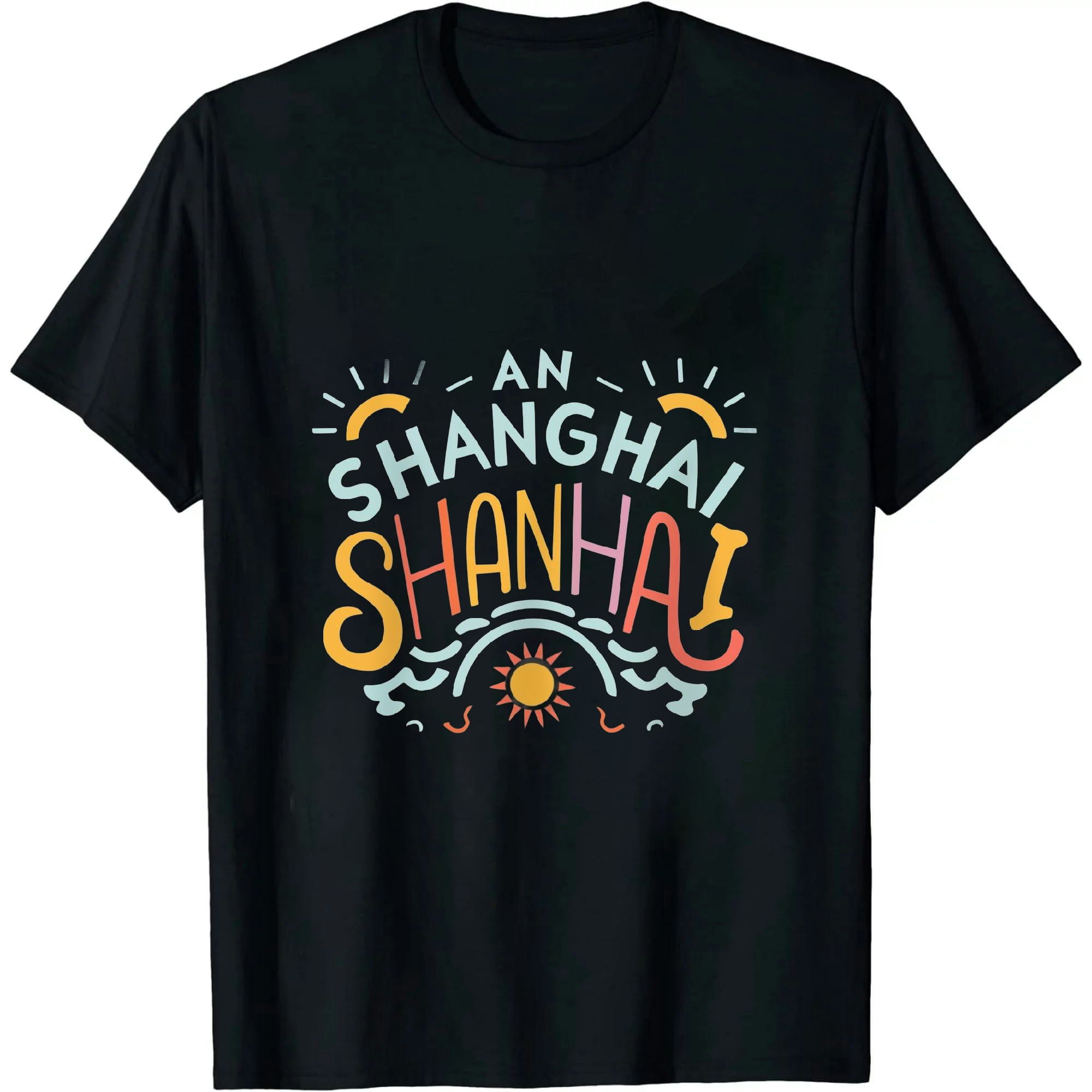 ARISTURING Shanghai Shirt China Travel Souvenir Chinese Symbol T-Shirt ...