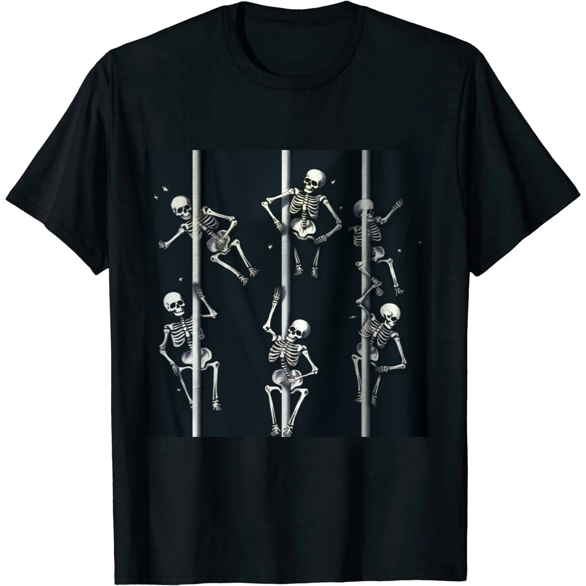 ARISTURING Skeleton Pole Dancing Club T-Shirt - Walmart.com