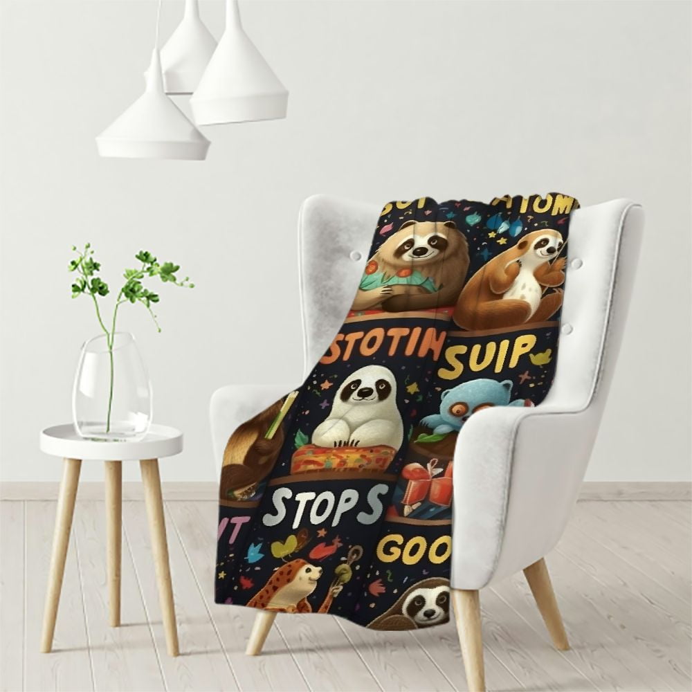 HENGT Sloth Blanket Gifts for Girls, Super Warm Soft Cozy Flannel Cute ...