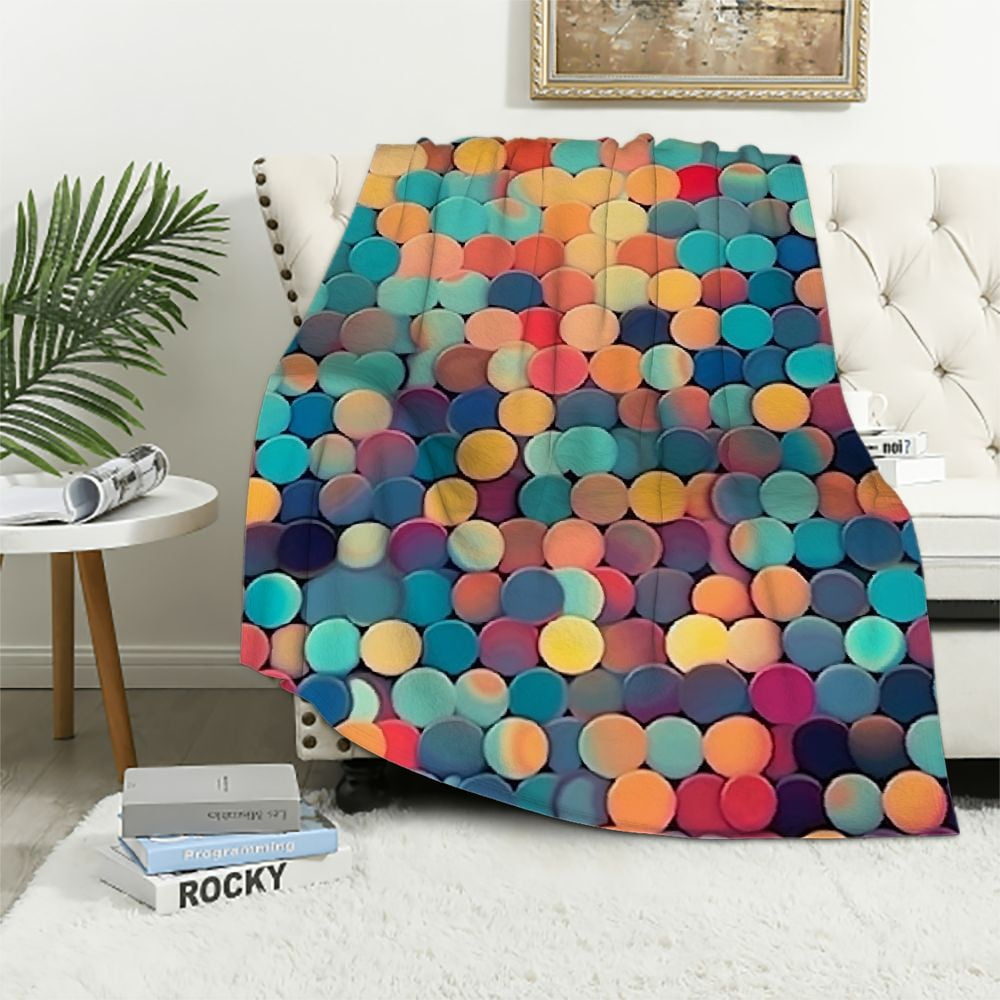 ARISTURING Soft Blankets and Throws for Sofa Colorful Mid Century ...
