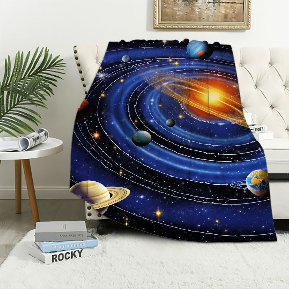 ARISTURING Solar System Blanket for Bed Queen Size SpaceThrow Blanket ...