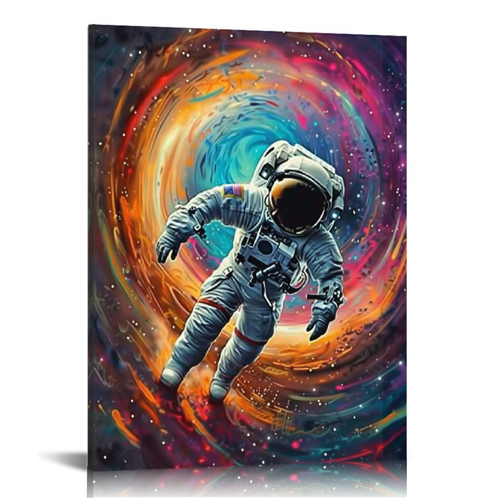 ARISTURING Spaceman Wall Art Prints Funny Astronaut Posters Modern ...