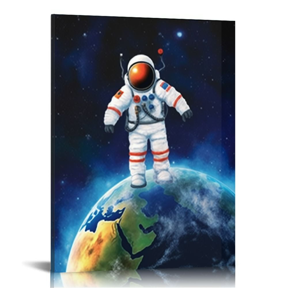 ARISTURING Starry Outer Space Art Print-Galaxy Planets Astronauts Space ...