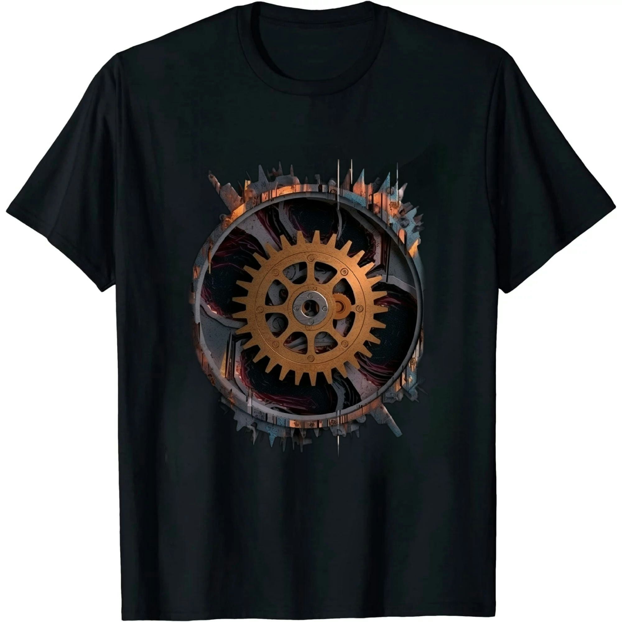 ARISTURING Steampunk Clockwork T Shirt Mechanical Gears Gift - Walmart.com