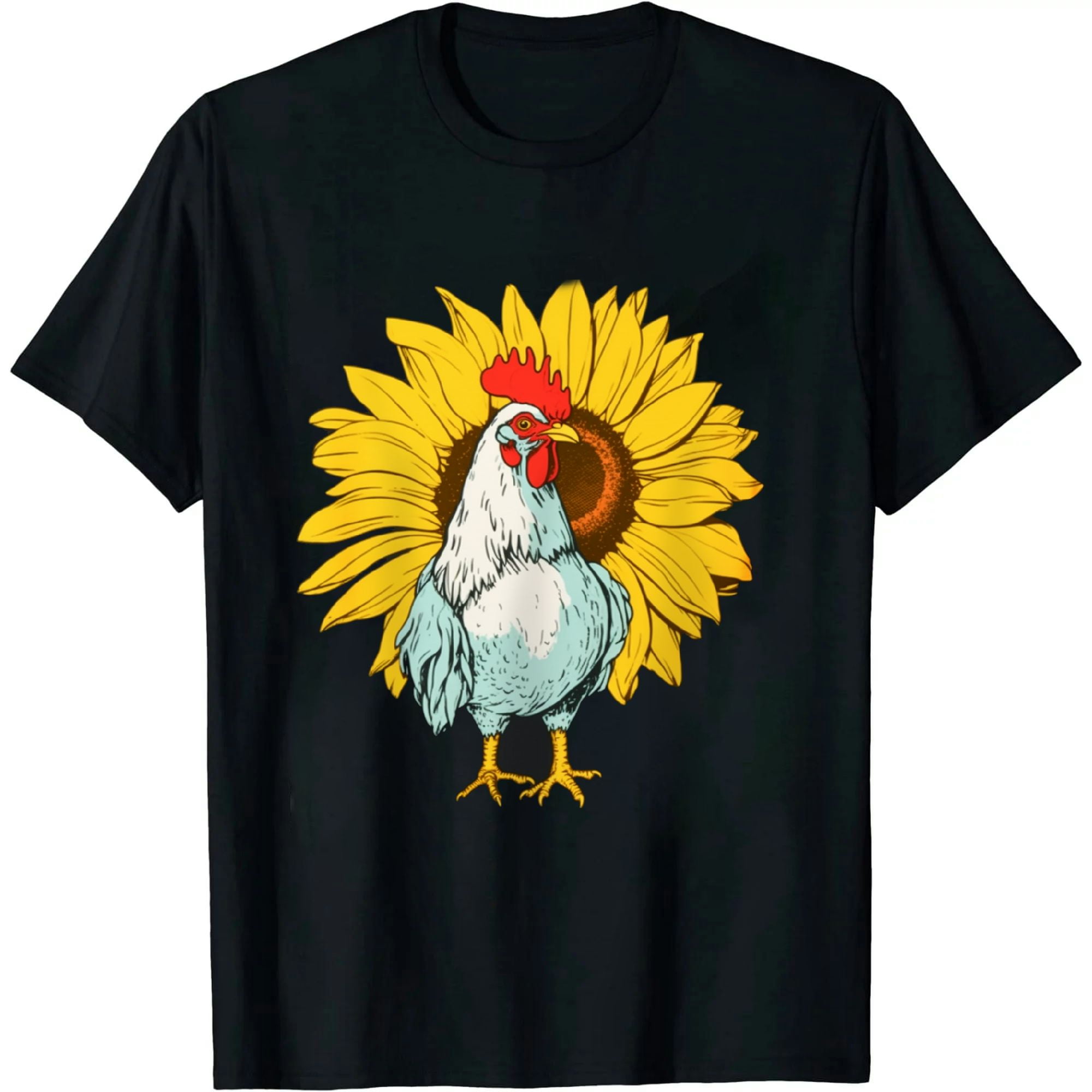 ARISTURING Sunshine Sunflower Chicken Farm Animal Farming Farmer Gift T ...