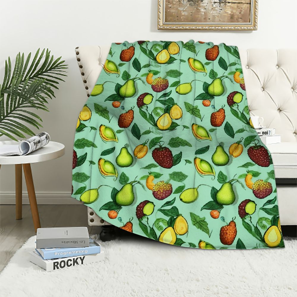 HENGT Super Soft Cute Avocado Throw Blanket for Couch Sofa or Bed Throw ...